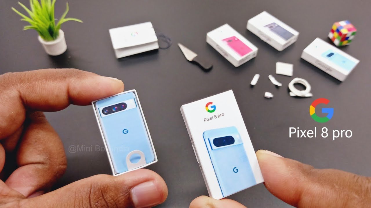 Google pixel phone.. pixel 8 pro unboxing miniphone - YouTube