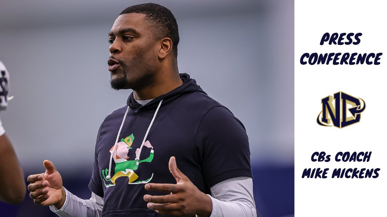 Mike Mickens on the talent and depth of Notre Dame's cornerbacks - YouTube