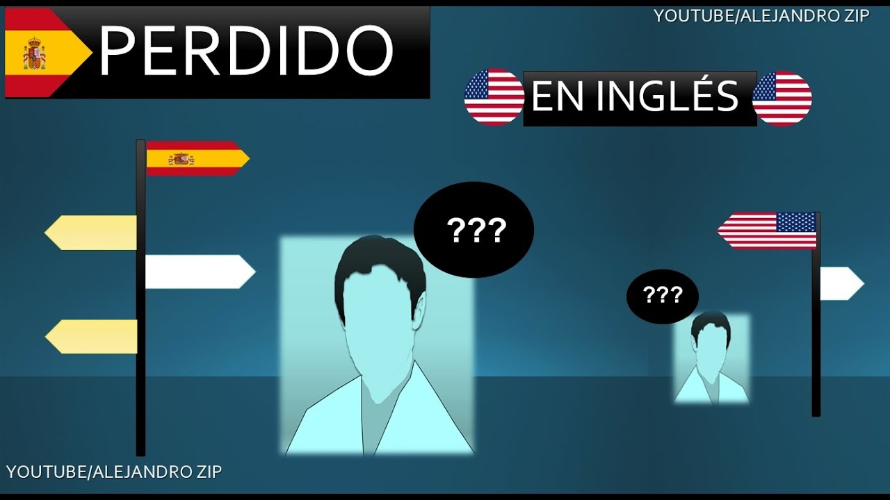 PERDIDO EN INGLES (Lost en español) - YouTube