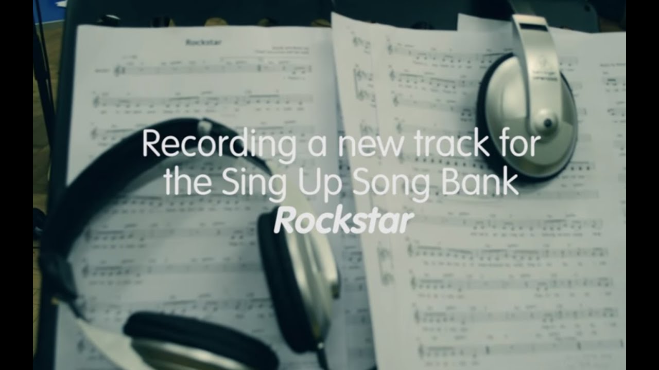 Behind the scenes: recording 'Rockstar' for the Sing Up Song Bank - YouTube