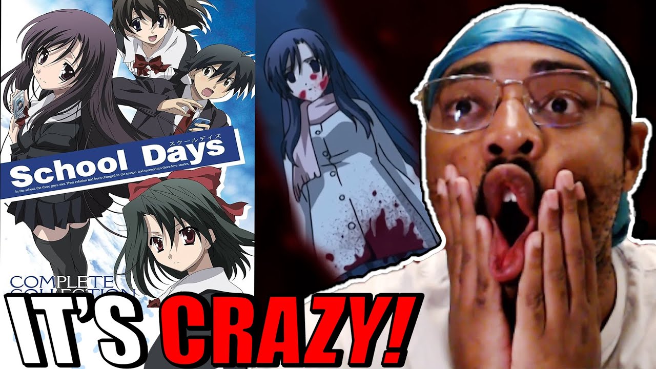 Fuwawa's Favorite Anime... | School Days Summary Reaction - YouTube