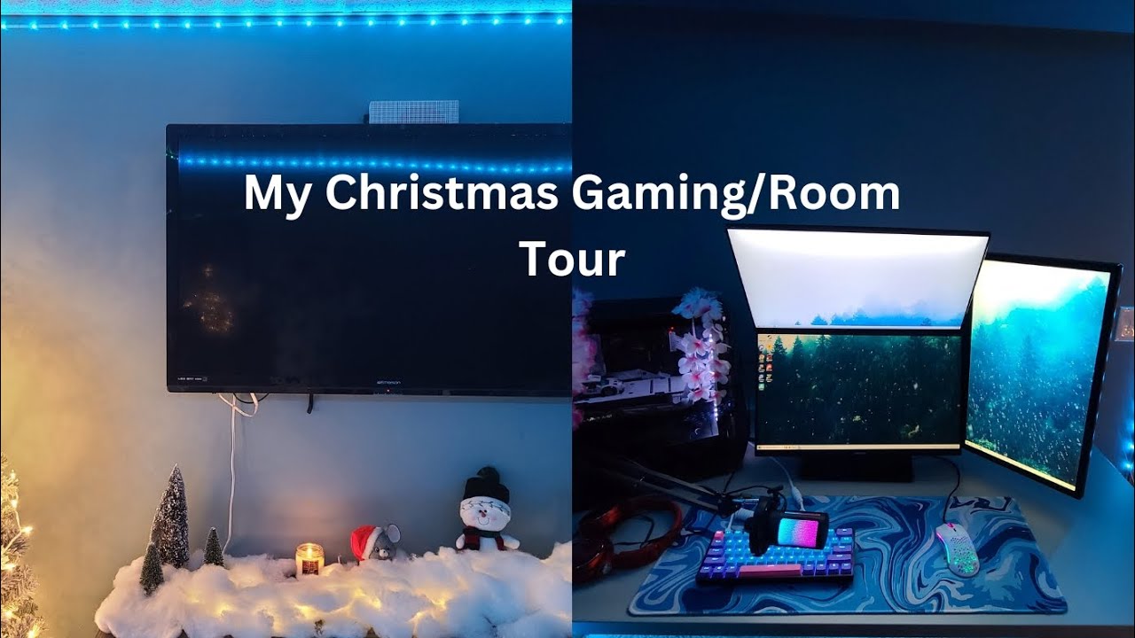 My Christmas Gaming/Room Tour - YouTube