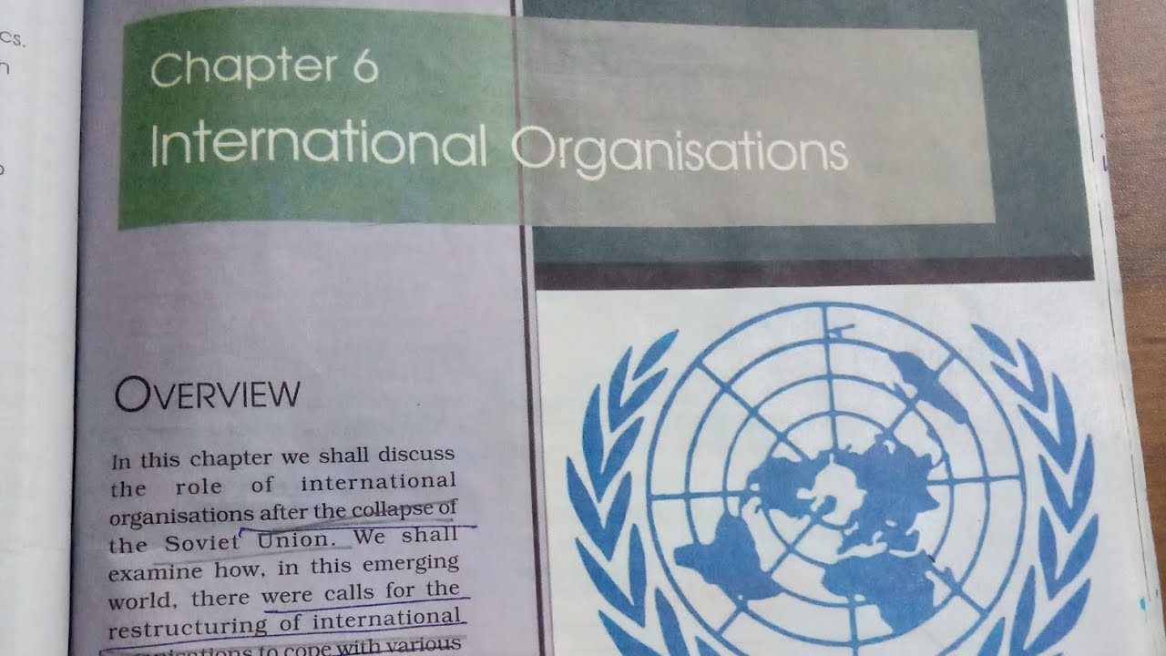 Class 12th Political science chapter 6 International Organisation notes ...
