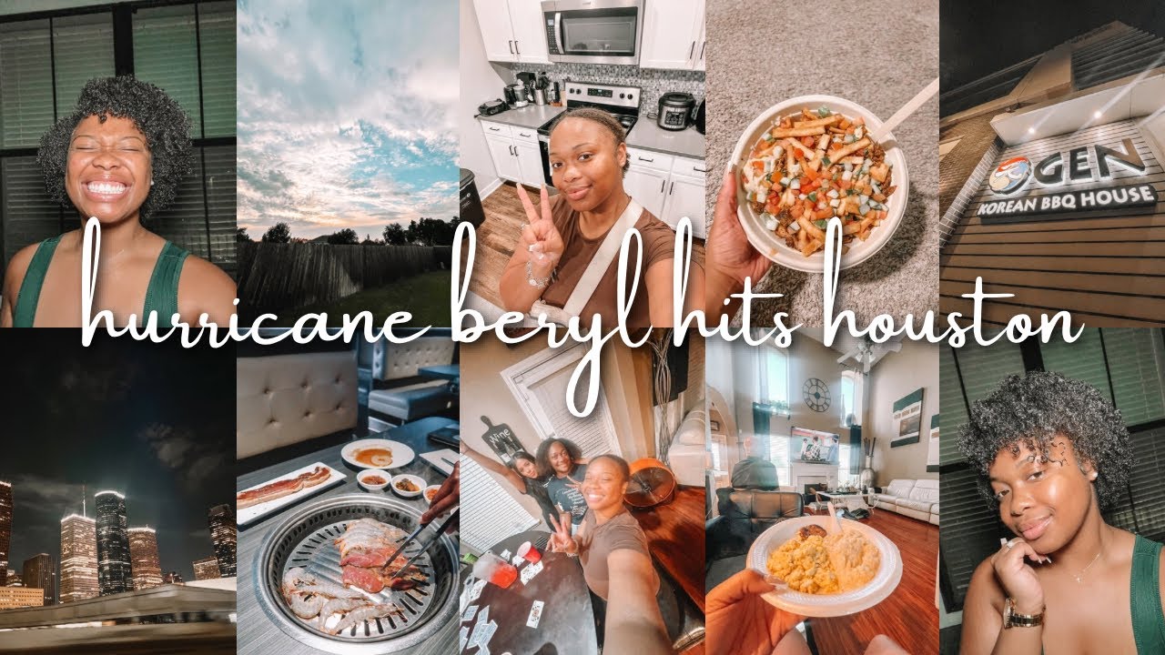VLOG | Hurricane Beryl Hits Houston: taking my braids out, chaos ...
