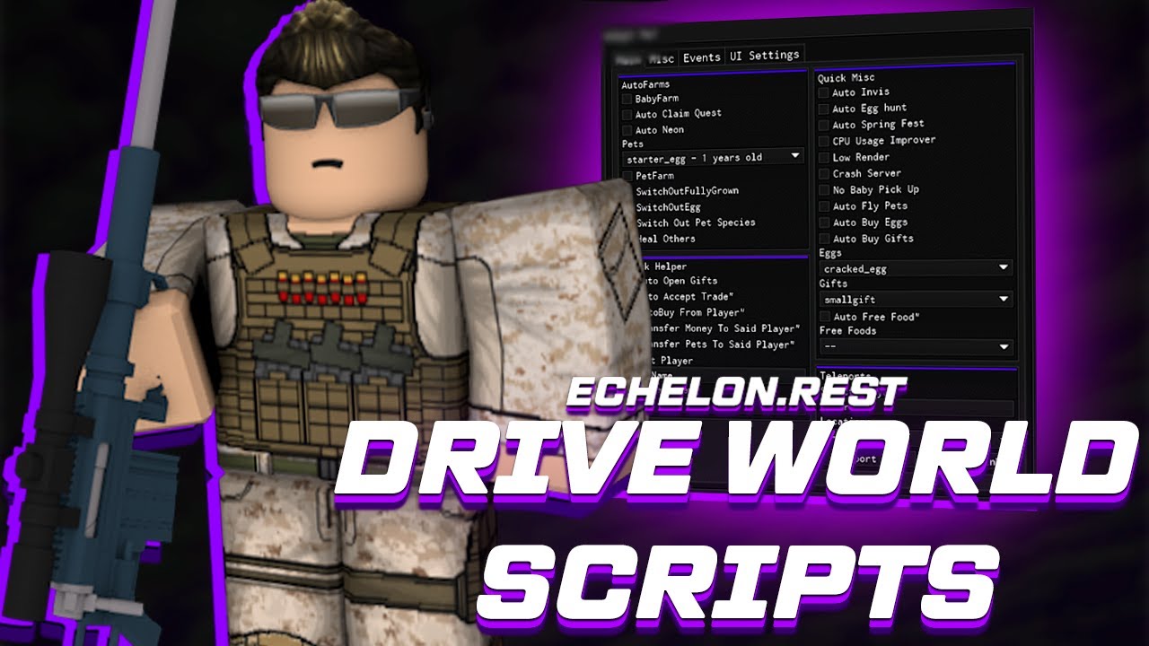 The BEST Drive World Script With NO KEY - New Update, Auto Farm, Money ...