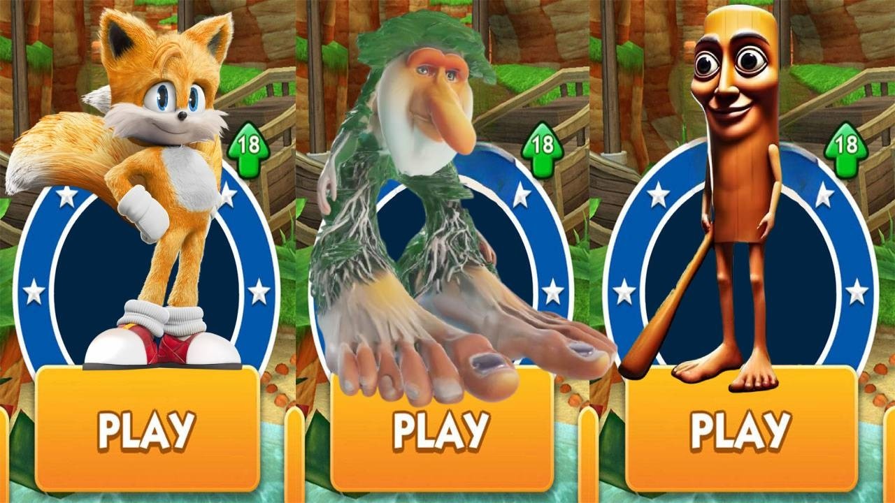 SONIC DASH vs ITALIAN BRAINROT AI ANIMALS - MOVIE TAILS vs BRR BRR ...