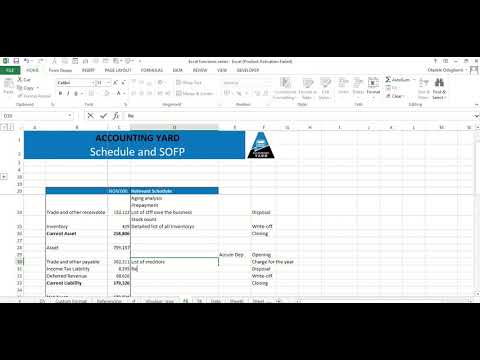 Schedules and SOFP - YouTube