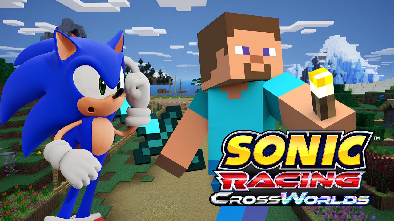 Steve joins the race? (Sonic Racing: Crossworlds) - YouTube