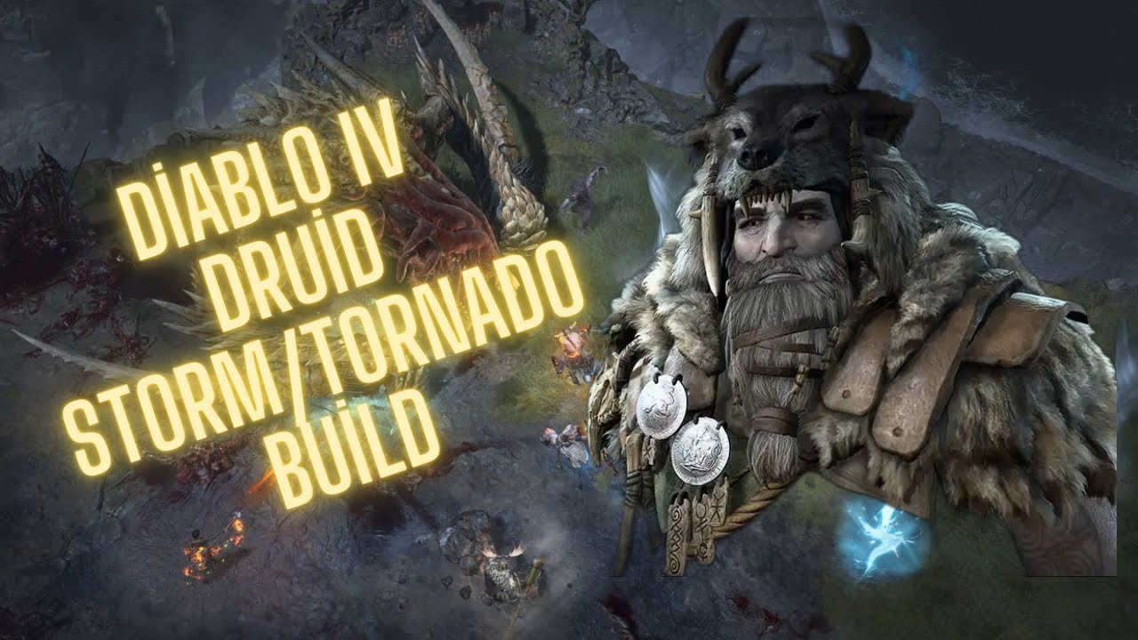 Diablo IV Beta Druid Storm/Tornado build / Gameplay - YouTube