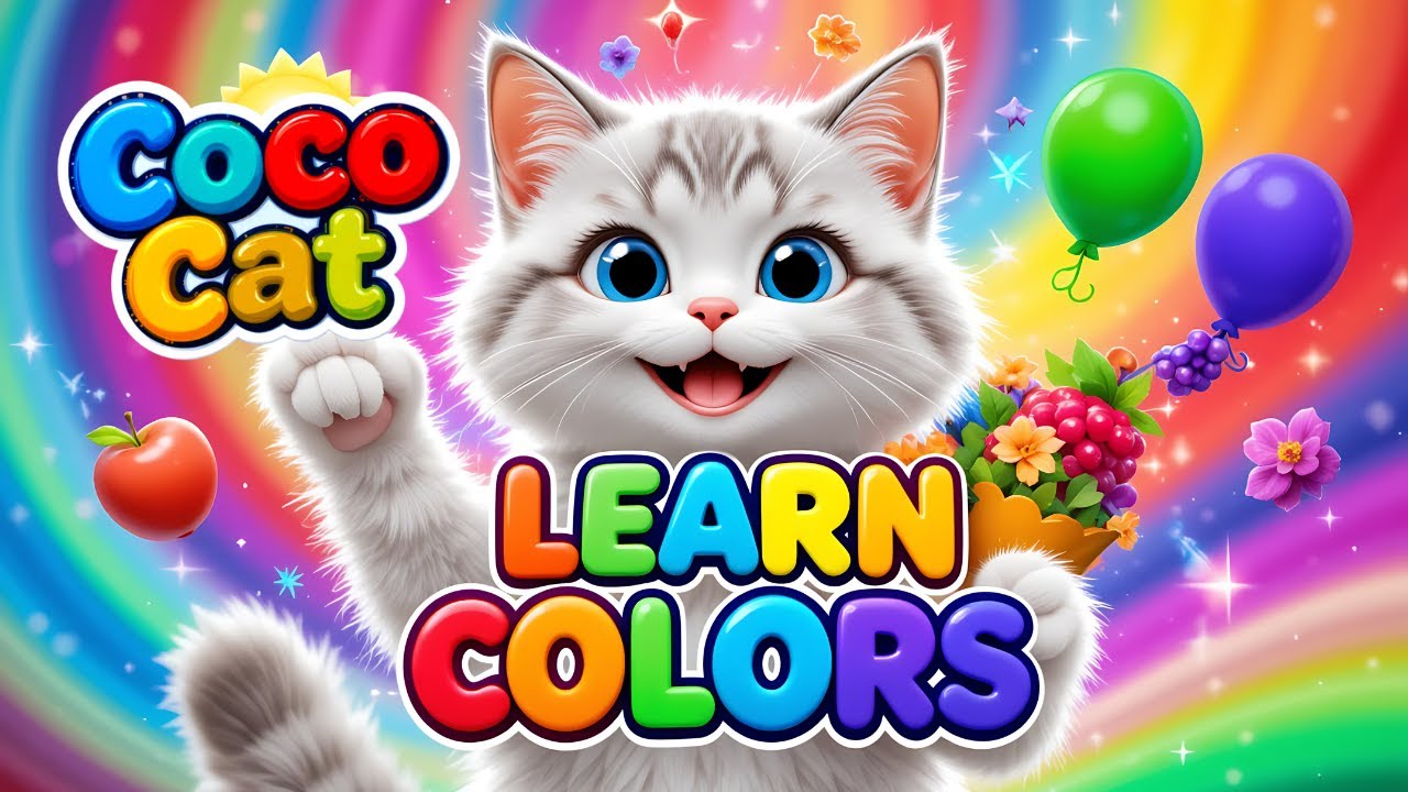🎨 "Kitty's Color Song: Learn Colors with Coco Cat! 🐱🌈 | Fun & Catchy ...