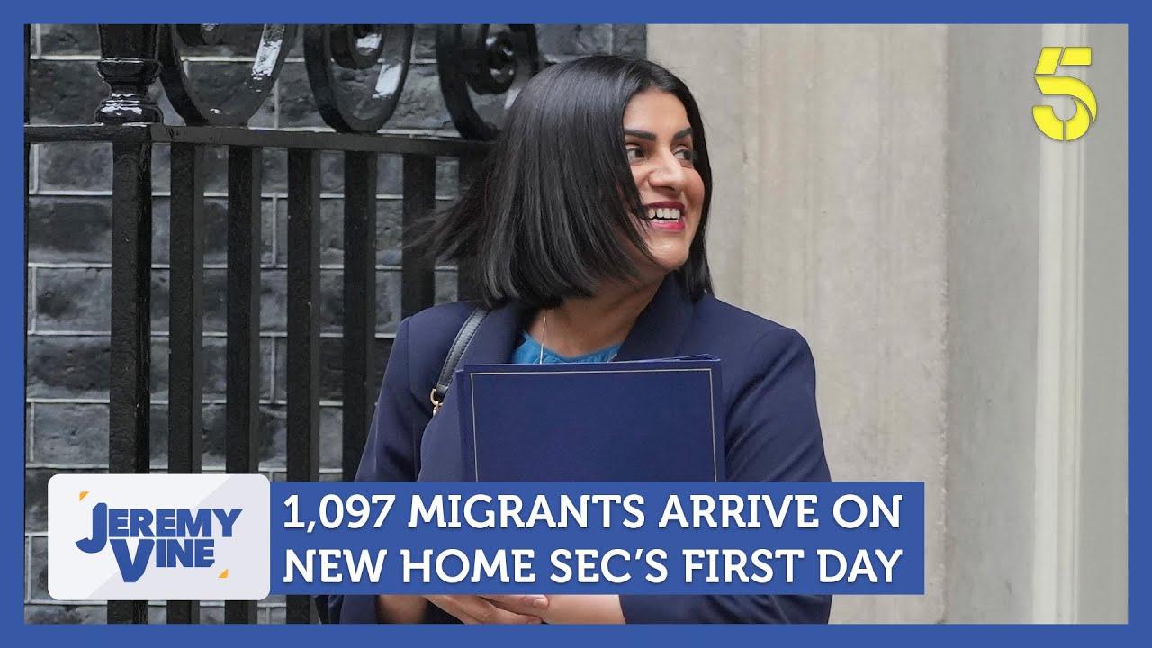 1,097 migrants arrive on new Home Secretary's first day | Jeremy Vine ...
