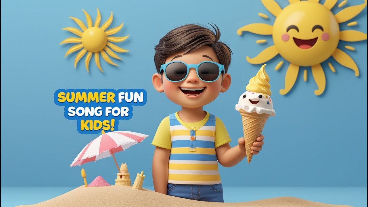 Summer Summer Song for Kids 🌞 | Fun Beach, Ice Cream & Adventure Rhymes ...