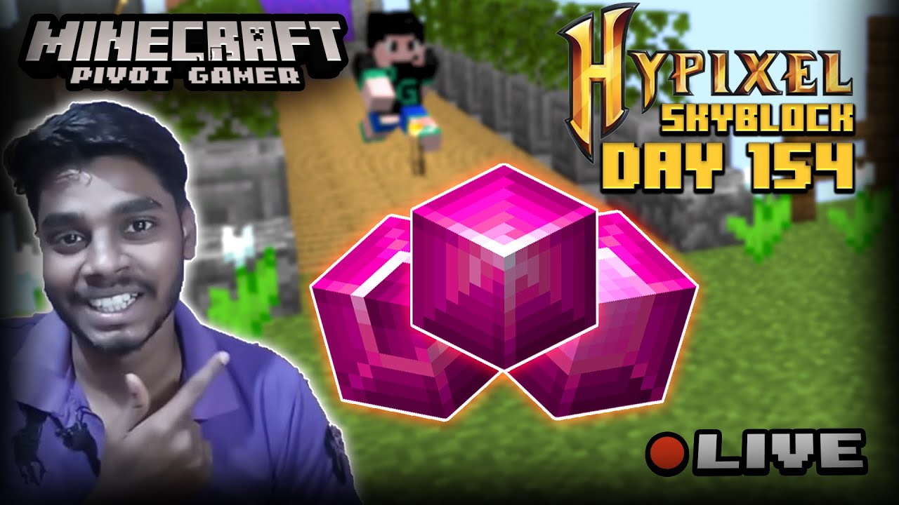 🔴45M on Perfect Jasper Gemstones | Minecraft Hypixel SkyBlock Day 154 ...
