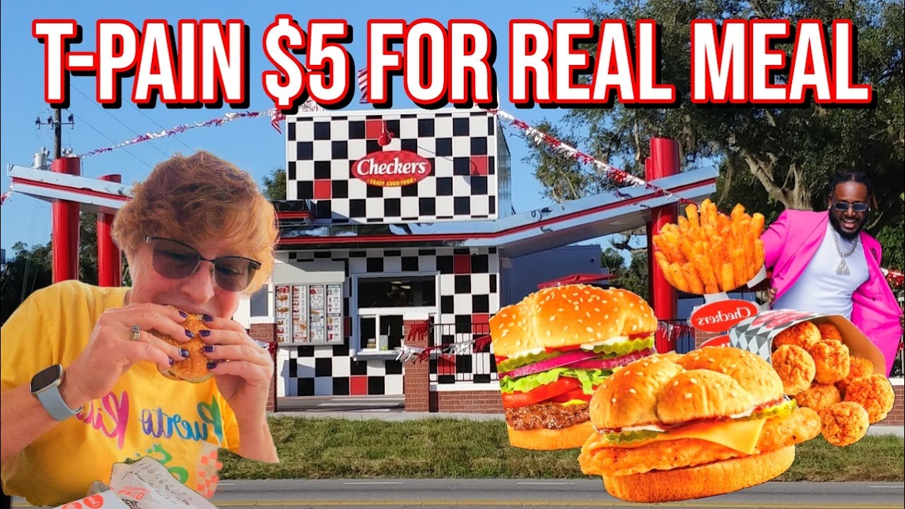 IS IT WORTH IT⁉️ CHECKERS T-PAIN $5 FOR REAL MEAL DEAL🍔 - YouTube