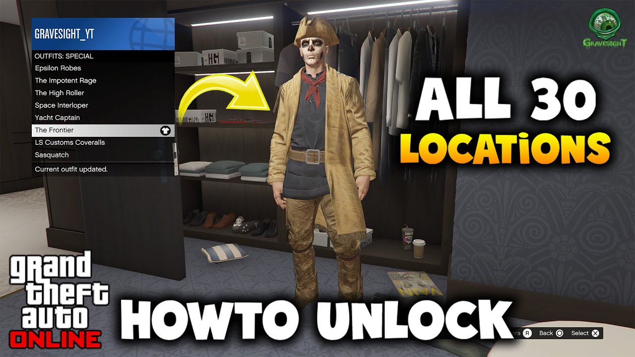 How To Unlock The Frontier Outfit - All 30 Ship Wreck Locations Guide ...