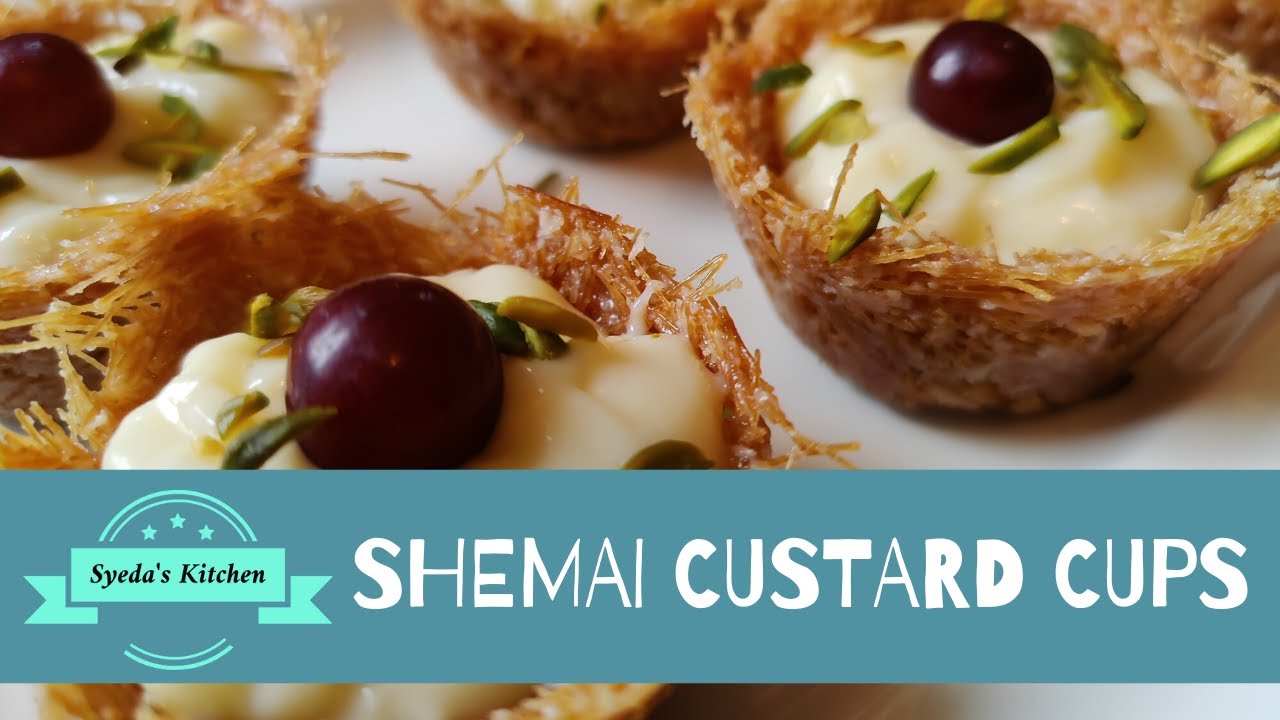 Shemai Custard Cups | Indian Dessert | Vermacelli Recipe - YouTube