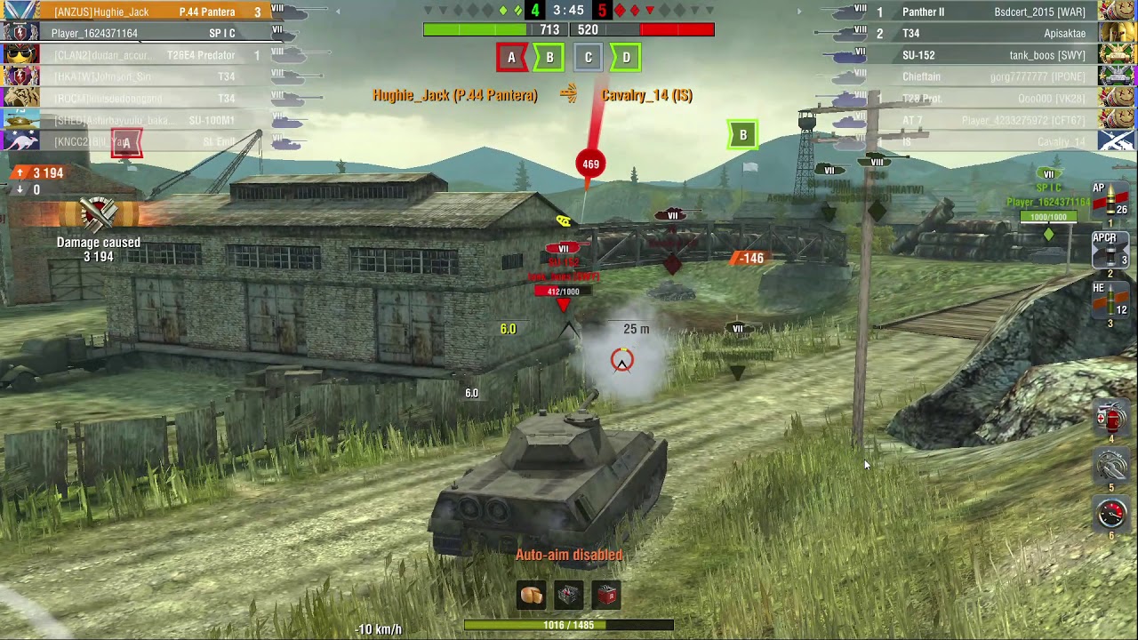 Hughey_Jack - P.44 Panterra - Mastery - 5 kills - 3,600 damage. - YouTube