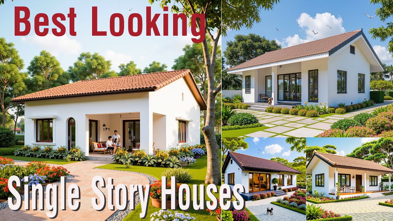 Best Single Story House Designs & Models - YouTube