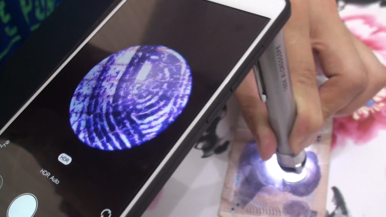 100X Pocket Adjustable Microscope with 2 LEDs Light Loupe Magnifier for ...