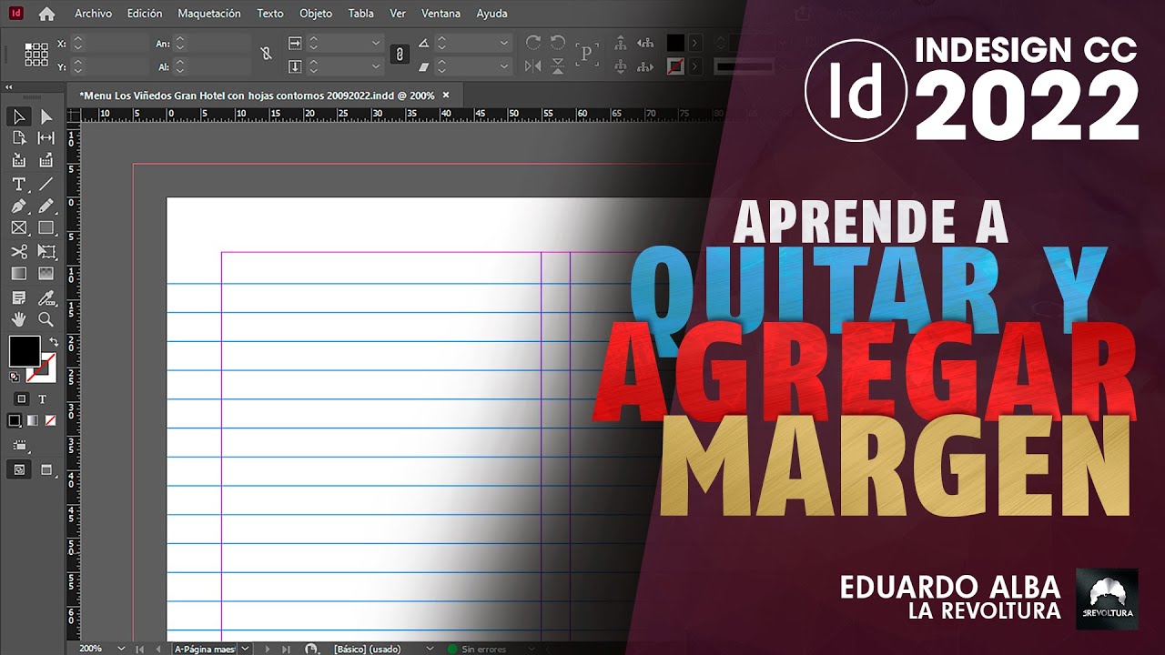 Aprende como agregar y quitar Margen en Documento | 🚧Adobe InDesign CC ...