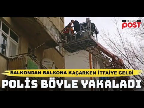 Polis firari sanığı yakalamak için itfaiye çağırdı