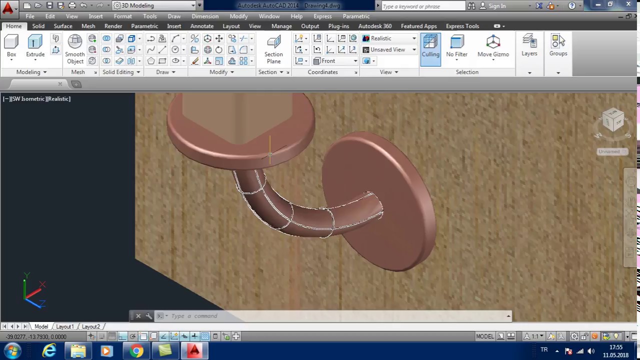 AUTOCAD SPOT LAMP - YouTube
