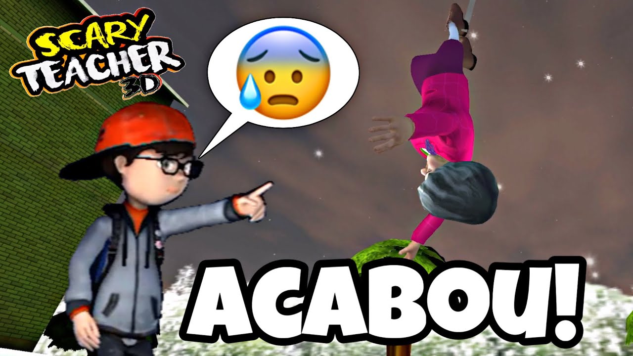 NÃO JOGO MAIS ESSE JOGO! ACABOU! SCARY TEACHER GAMEPLAY PETER GAMES ...