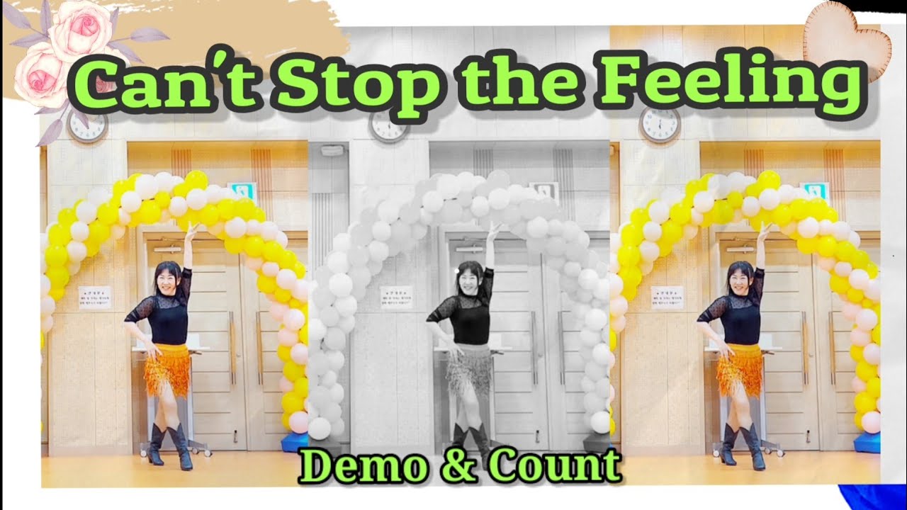 Can't Stop the Feeling (Cha Cha) Line Dance / 재미있는 초급 차차 / Chany ...