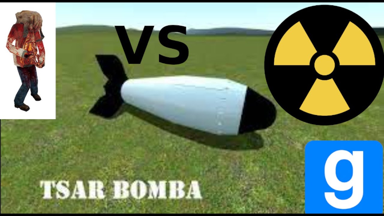 Garry's mod test Tsar Bomba Vs Zombie. #gmod - YouTube