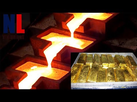 Amazing Melting Pure Gold Technology - Modern Gold Coins and Bars Manufacturing Process ▶ 2
