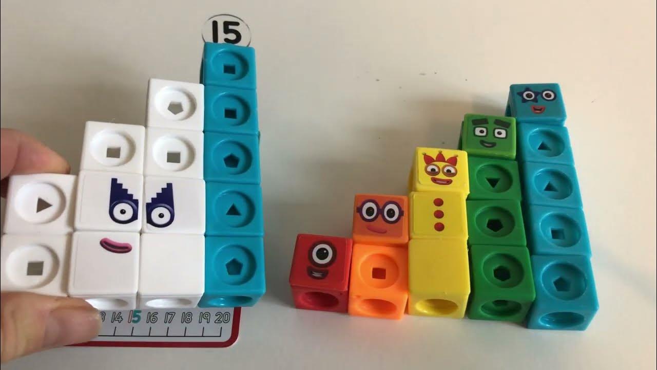 Let´s count from 11 to 20 and learn Multiplication - Colorful Math with Numberblocks - YouTube