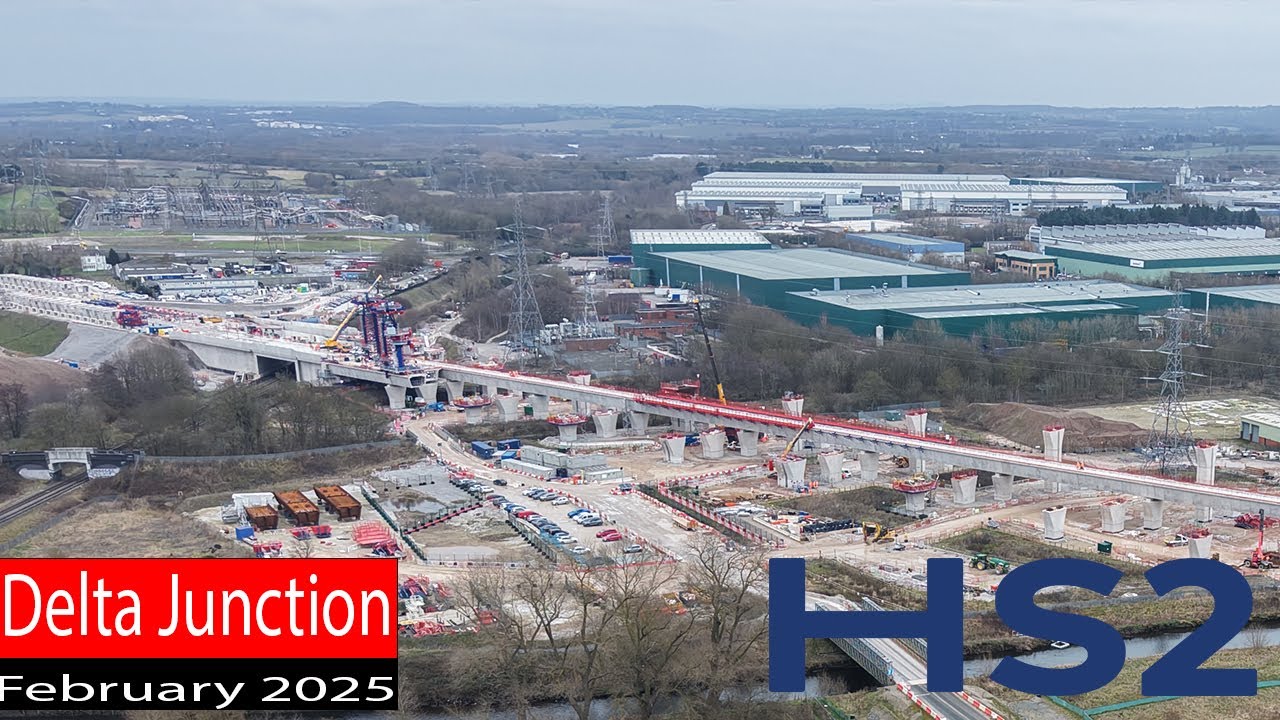 HS2 Construction - HS2 Delta Junction on the outskirts of Birmingham ...