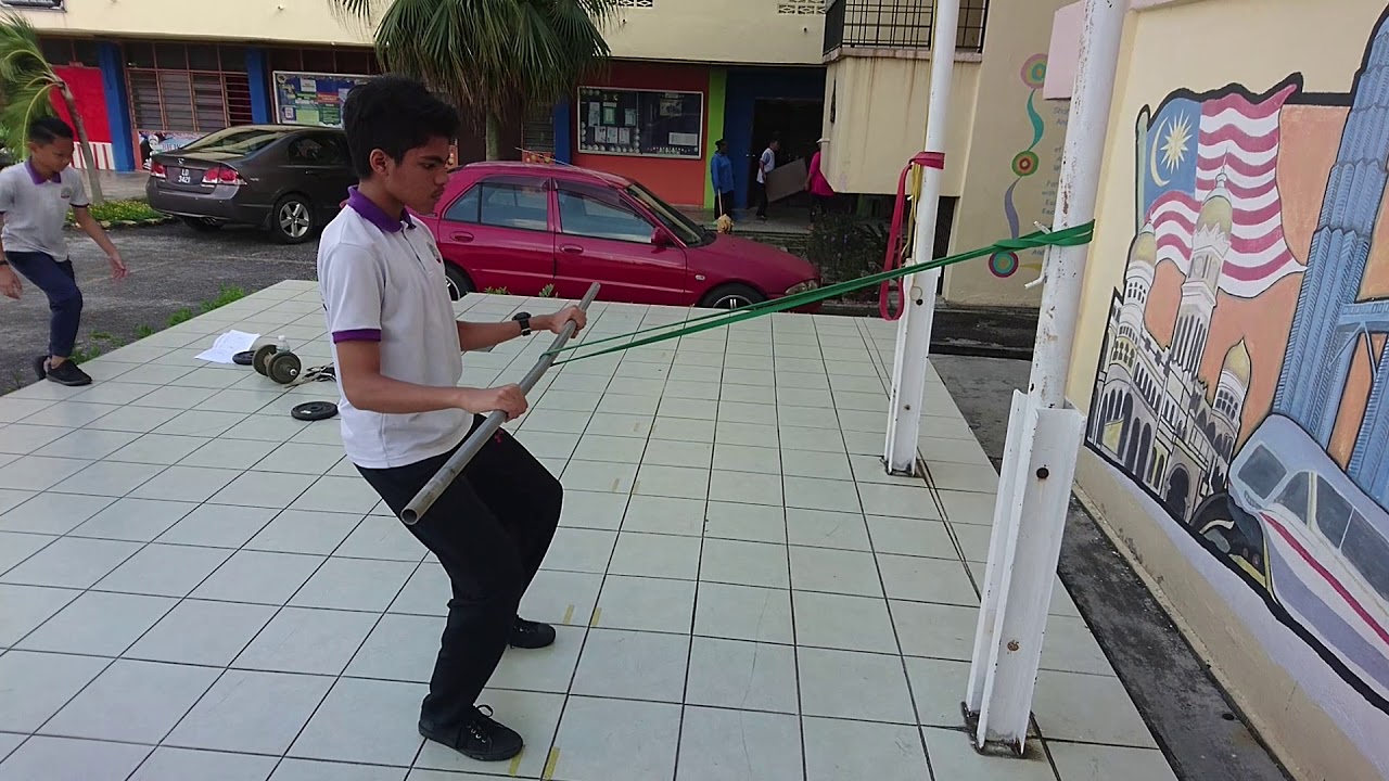 Modified horizontal rowing exercise - YouTube