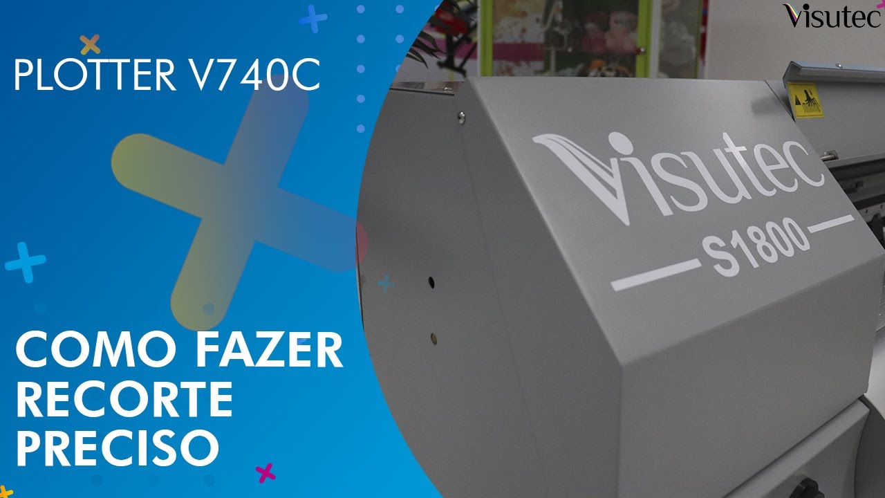 Visutec | Plotter de recorte V740C | Como fazer recorte preciso - YouTube