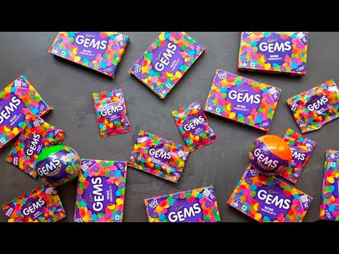 Mini Gems Chocolates, Cadbury, Lot's Of candies, chocolate opening ...