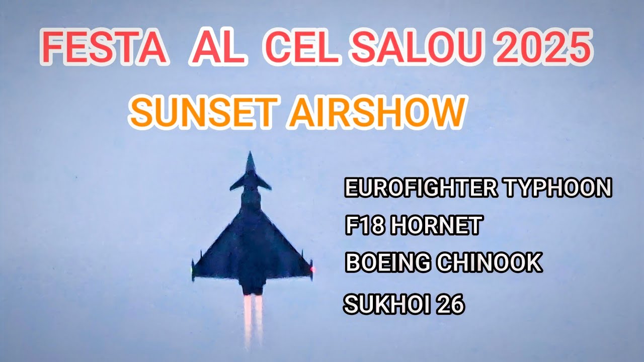 Festa al cel Salou 2025 entrenamientos SUNSET AIRSHOW - YouTube