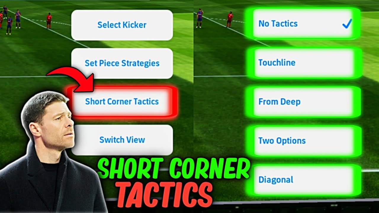 How To Work Short Corner Tactics New Features in efootball 2024 mobile ...