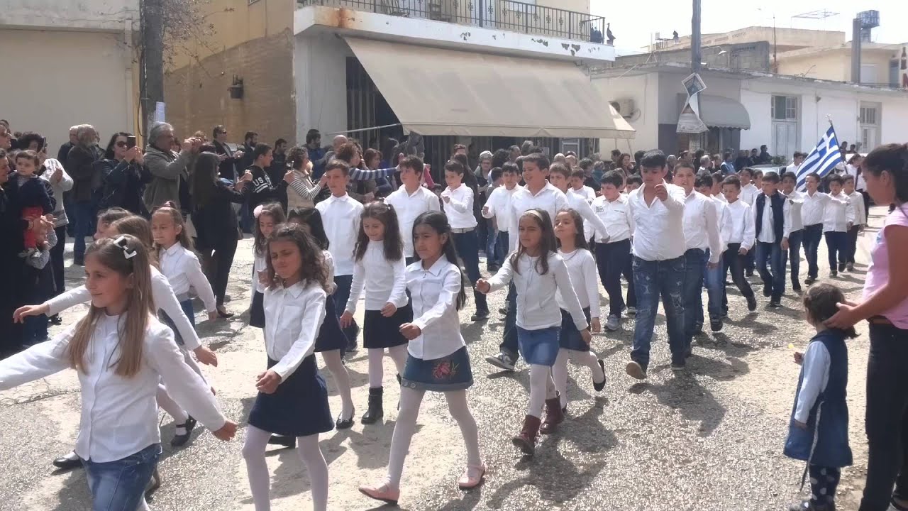 25th Μαρτιου 2016 παρελαση Βαγιωνια Ηρακλειου Κρητης - YouTube