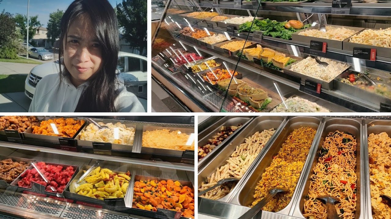 Finding Ready To Eat Take Out Meals for Lunch. Grocery Market Quick and ...