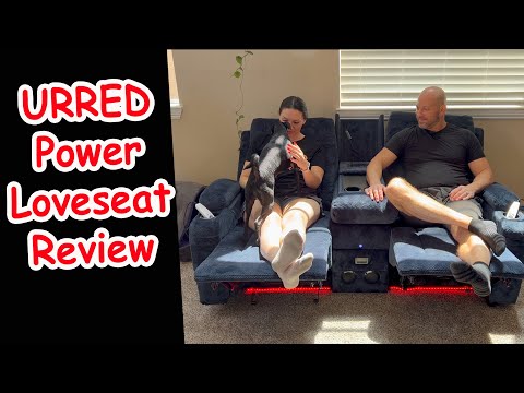 Check Out This Amazing Home Theater Loveseat! URRED Power Loveseat Sofa Review