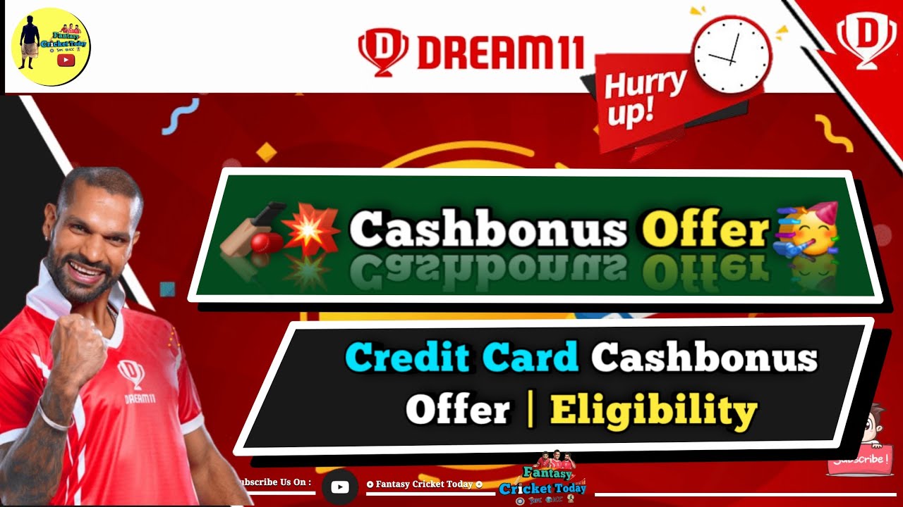 ☄️ Dream11 Credit Card Cashbonus Offer | Eligibility | Promotion Period ...