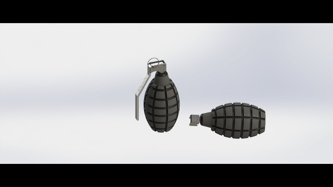 hand bomb assembly - solidworks tutorial - YouTube