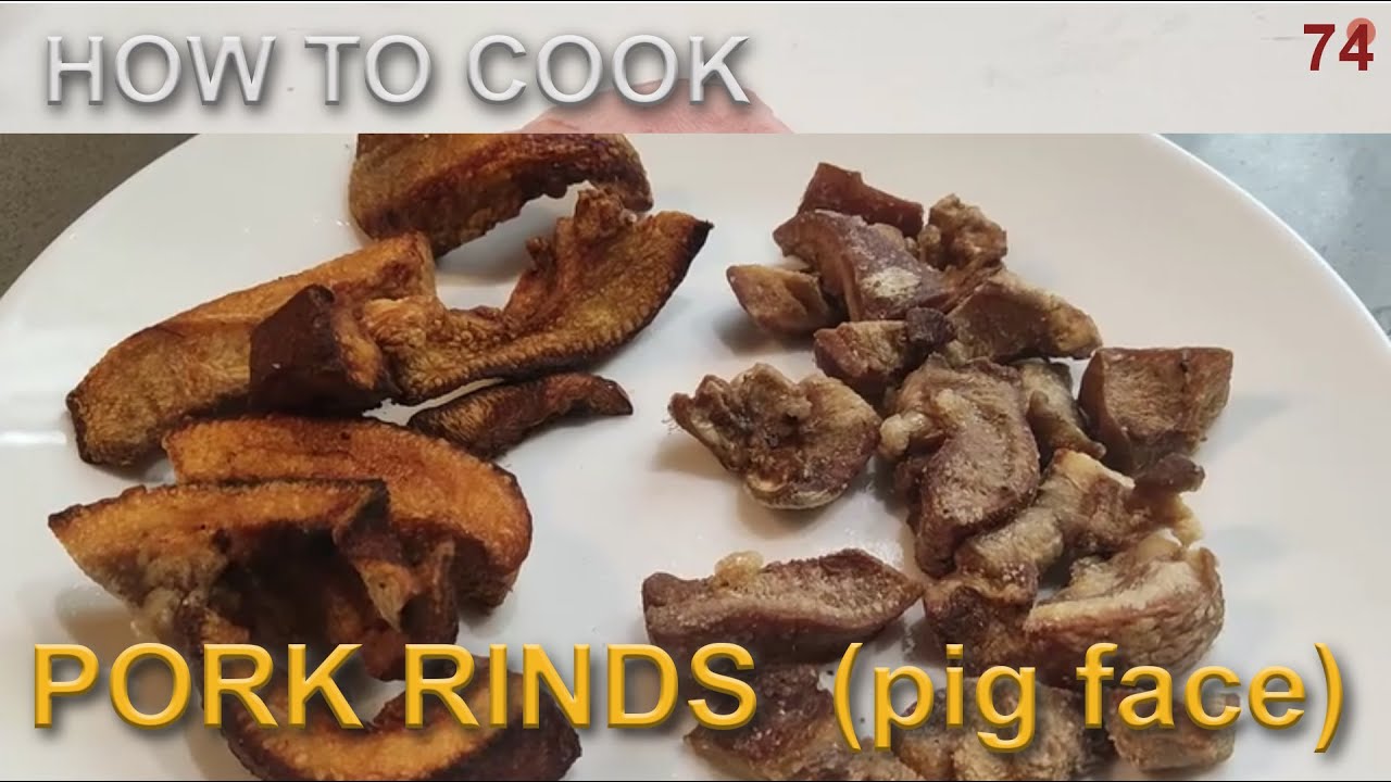 how to cook PORK RINDS (pig face) | 74. typical spanish food | careta ...