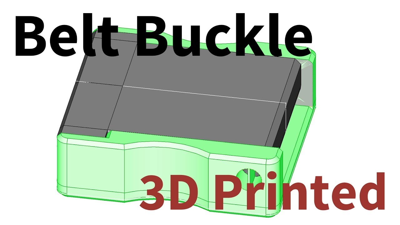 3D Printed BELT BUCKLE | 3D Print | Prusa MK3 | Thingiverse - YouTube