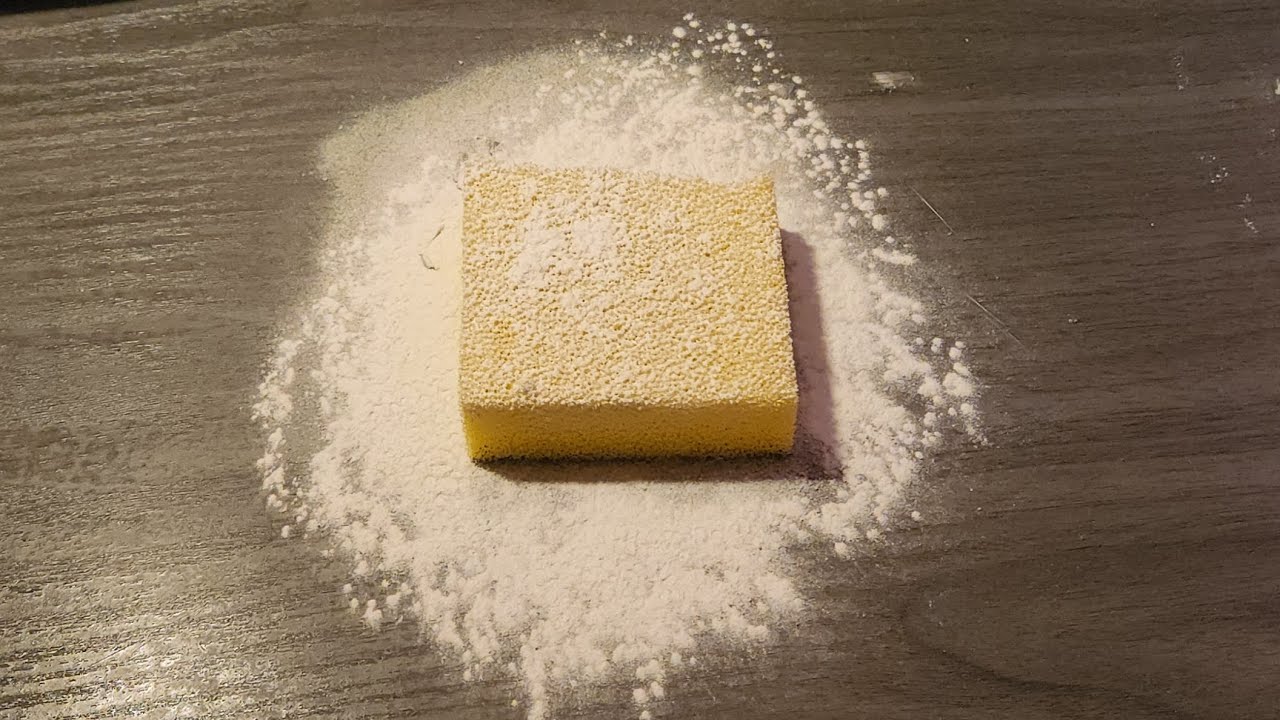 ASMR Plastic Powder Sponge Ripping - YouTube