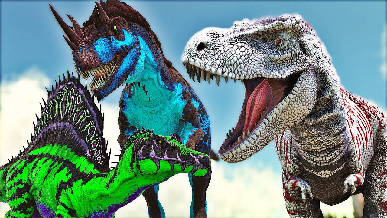 O Jovem Tarbosaurus Fraco Evoluiu e Agora Pode Se VINGAR do D... ARK ...
