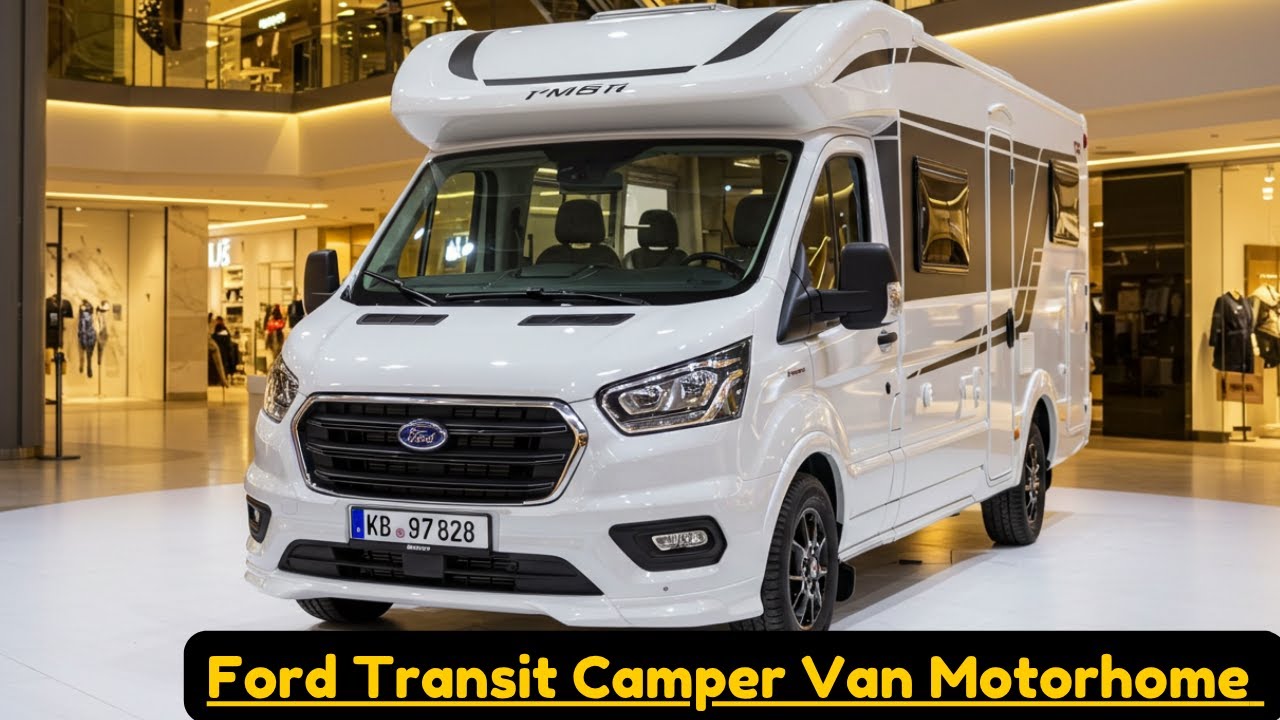 Ford Transit Camper Van Motorhome Tour | 4x4 Rugged Build, Interior ...