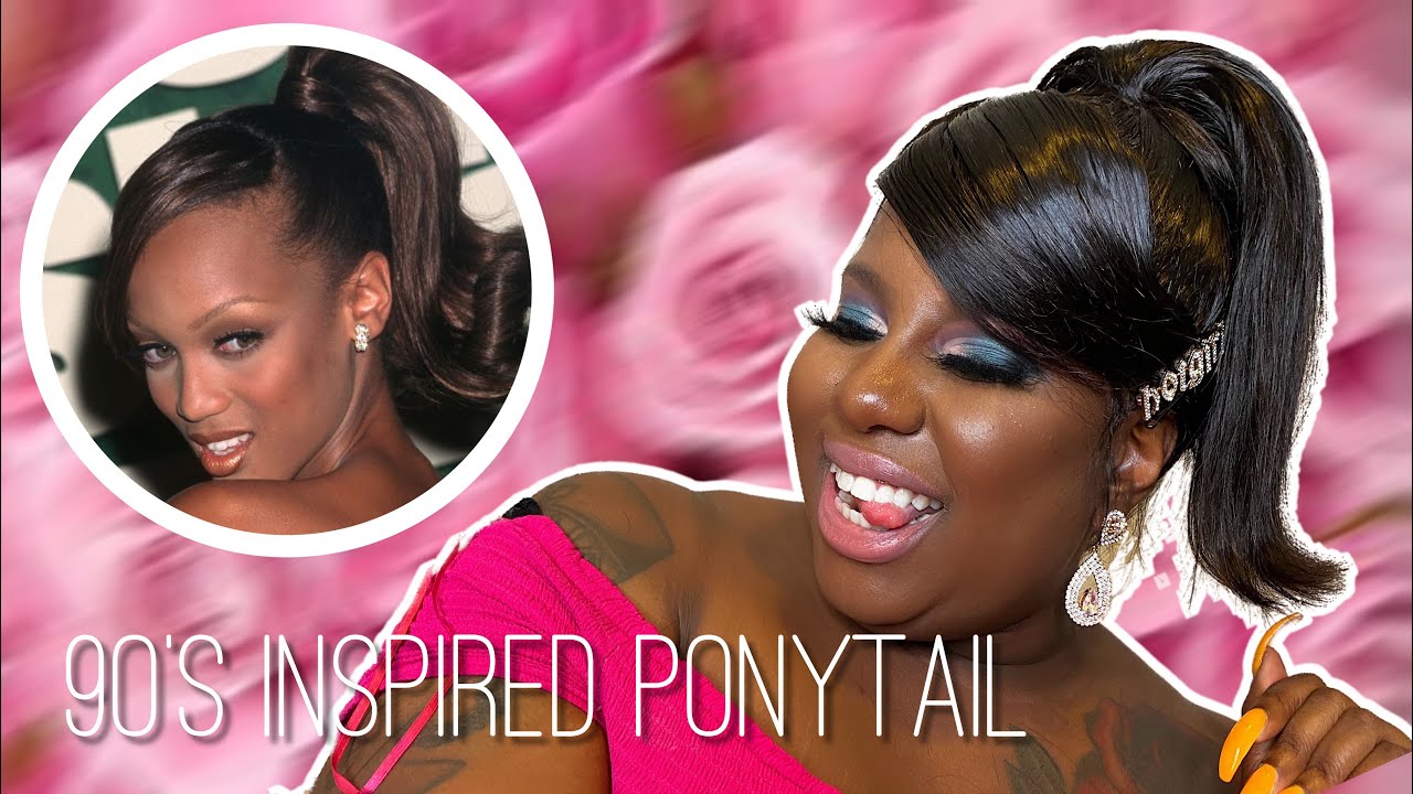 90's INSPIRED FLIPPED PONYTAIL HAIR TUTORIAL | FULL LACE WIG | Reese ...
