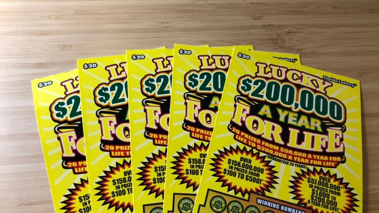 Five of the $200,000 a Year for Life game - YouTube