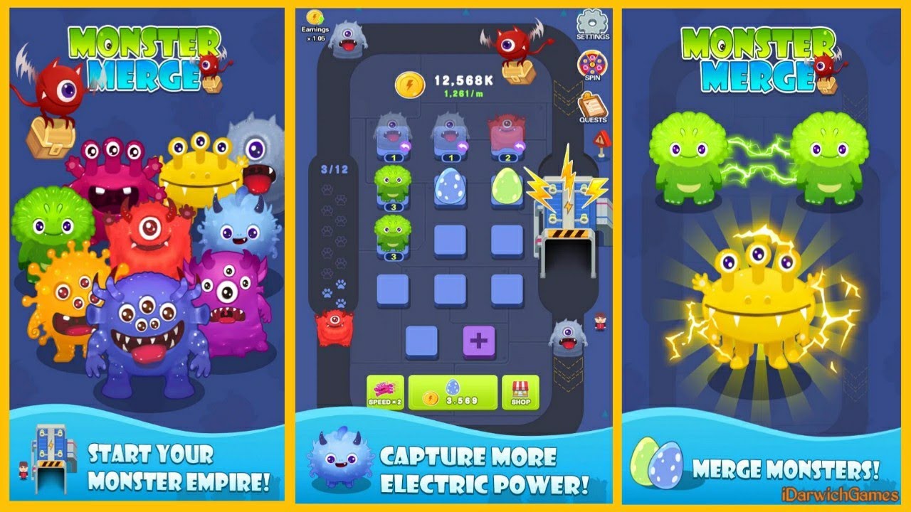 Monster Merge Game - Idle tycoon, Money clicker‏ - Gameplay Trailer ...